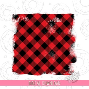 Red Black Buffalo Plaid Sublimation Patches Buffalo Plaid - Etsy