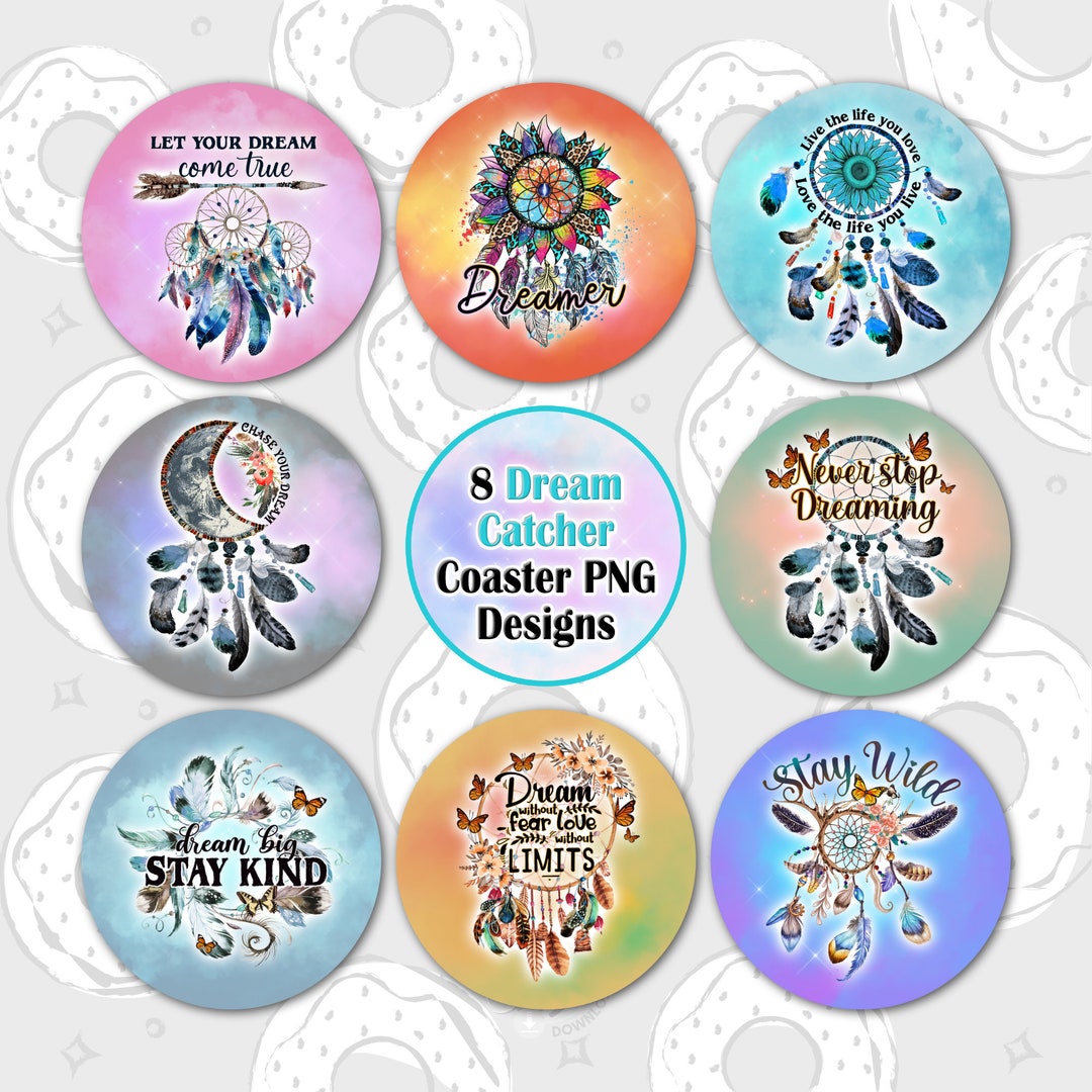 Car Coaster Bundle, Dream Catcher Coaster PNG, Stay Wild Sublimation ...