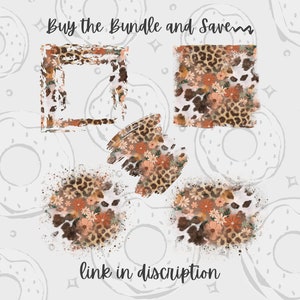 Western Background PNG Boho Sublimation Patch Cowhide - Etsy