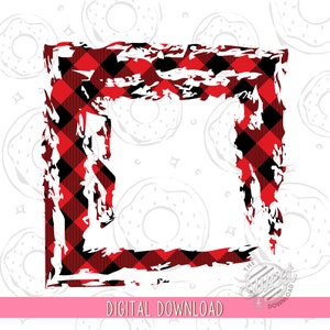 Red Black Buffalo Plaid Sublimation Patches Buffalo Plaid - Etsy