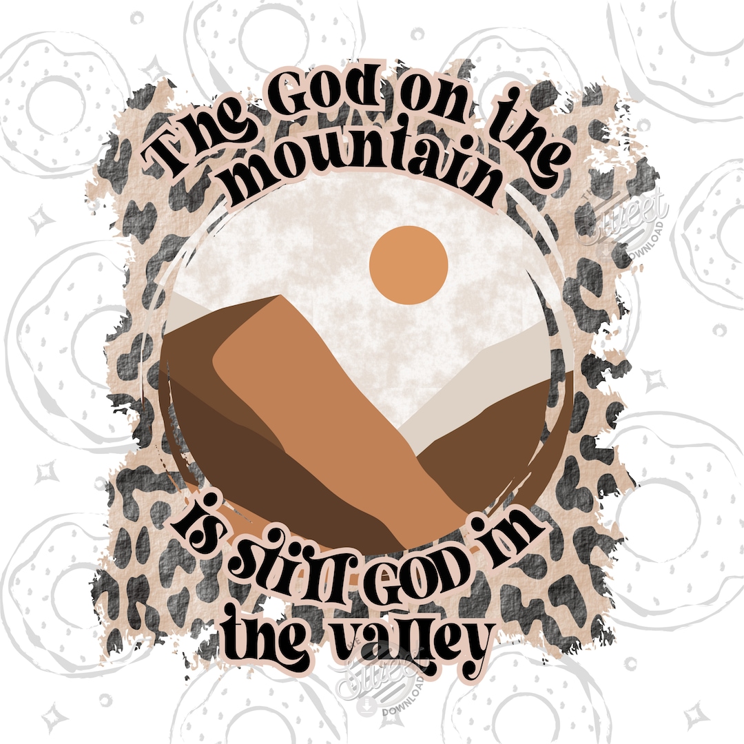 Christian PNG Sublimation Design Digital Download, the God on the ...