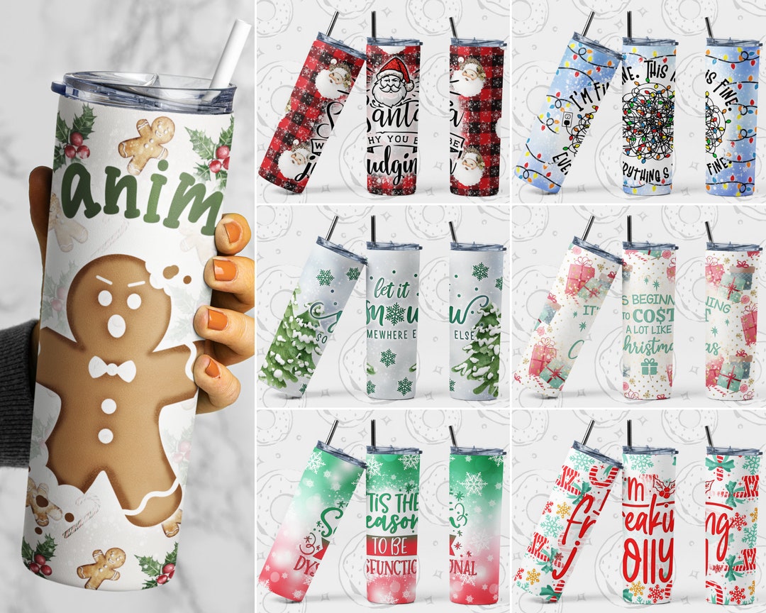 Christmas Tumbler PNG, Funny Christmas Tumbler Wrap, Sublimation ...