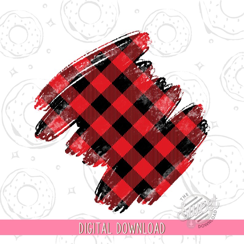 Red Black Buffalo Plaid Sublimation Patches Buffalo Plaid - Etsy