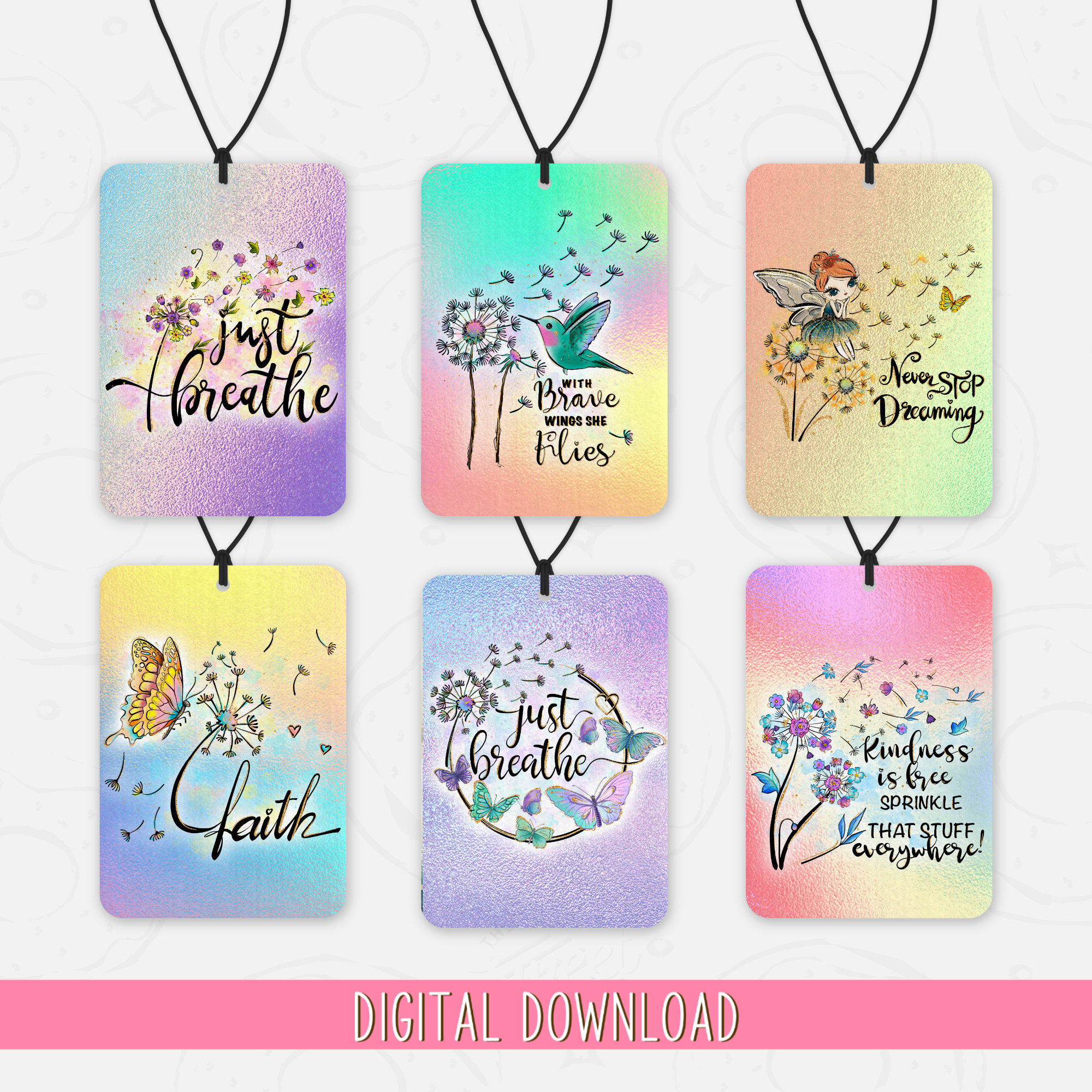 Inspirational Quotes Air Freshener PNG, Dandelion Air Freshener ...