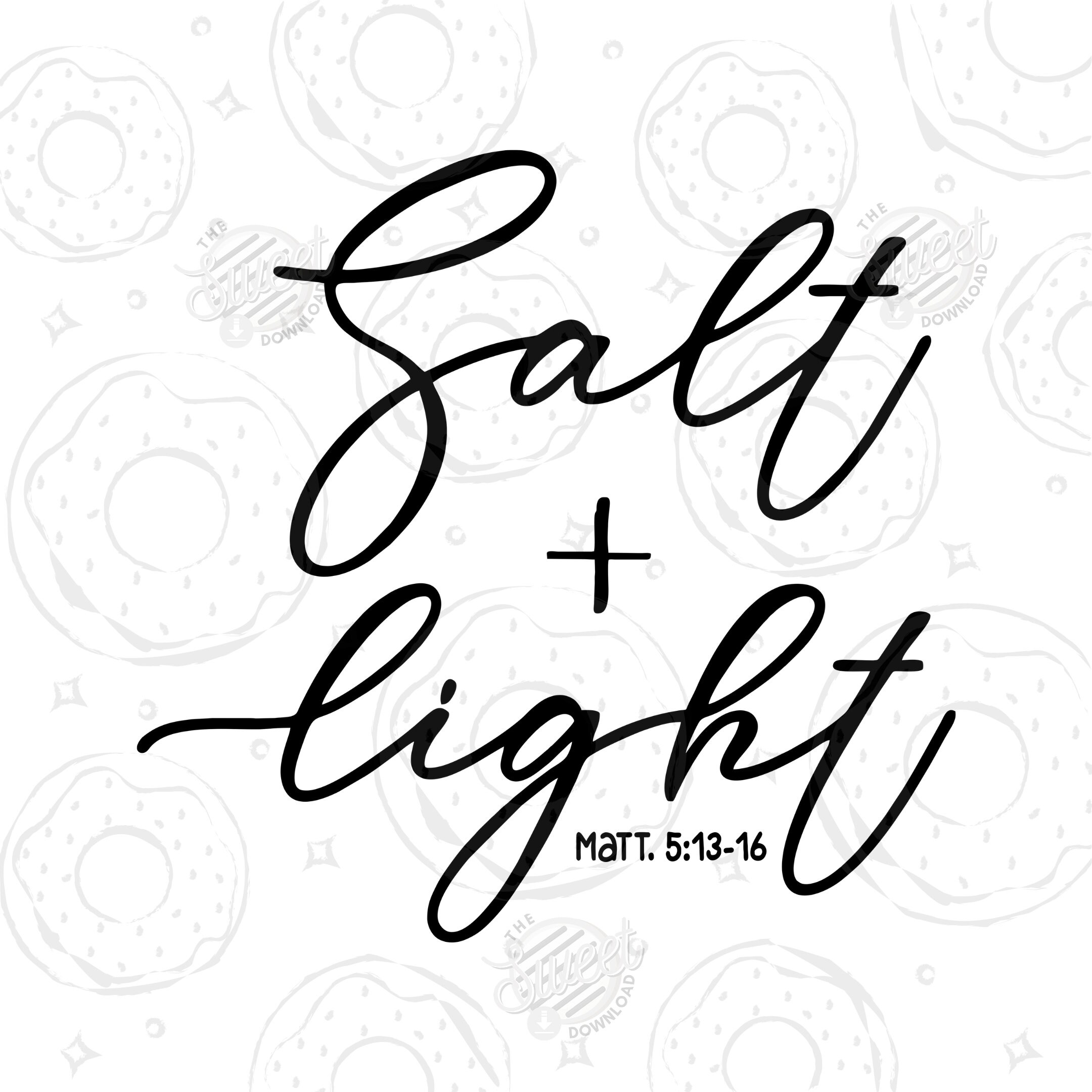 Salt and Light Christian PNG and SVG Digital Download for - Etsy