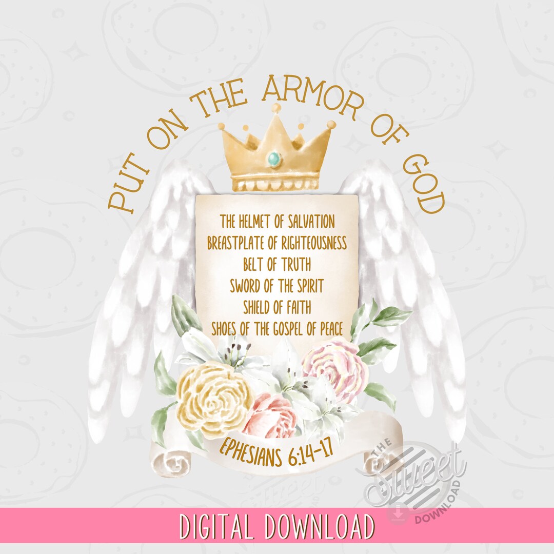 Armor of God Christian PNG: Angel Wings, Shield of Faith (digital ...