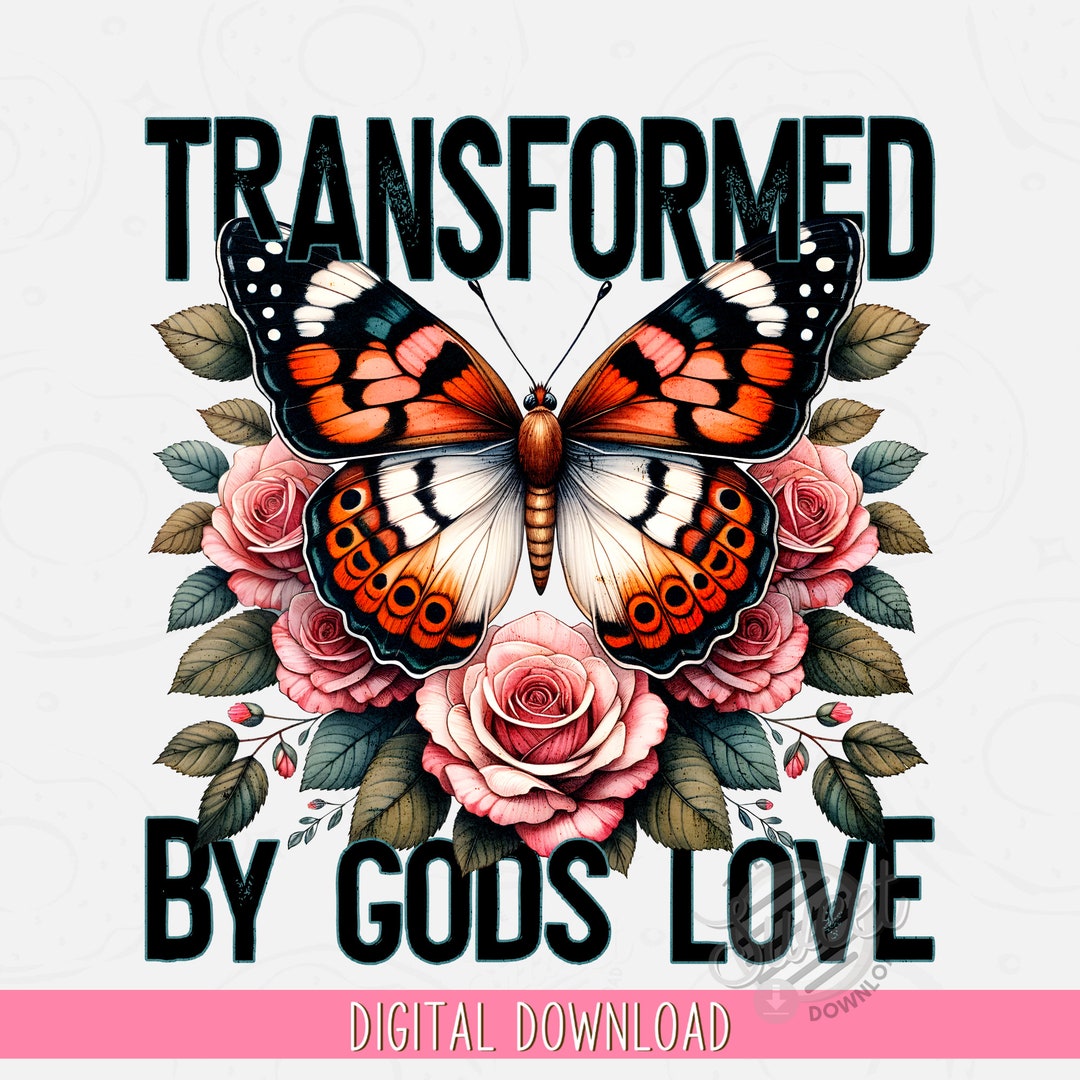 Christian PNG, Transformed Butterfly Sublimation Design, Faith PNG ...