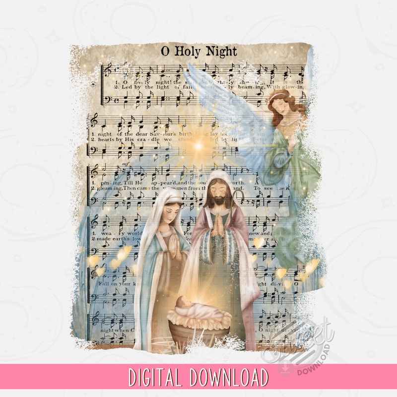 O Holy Night Clipart - Etsy