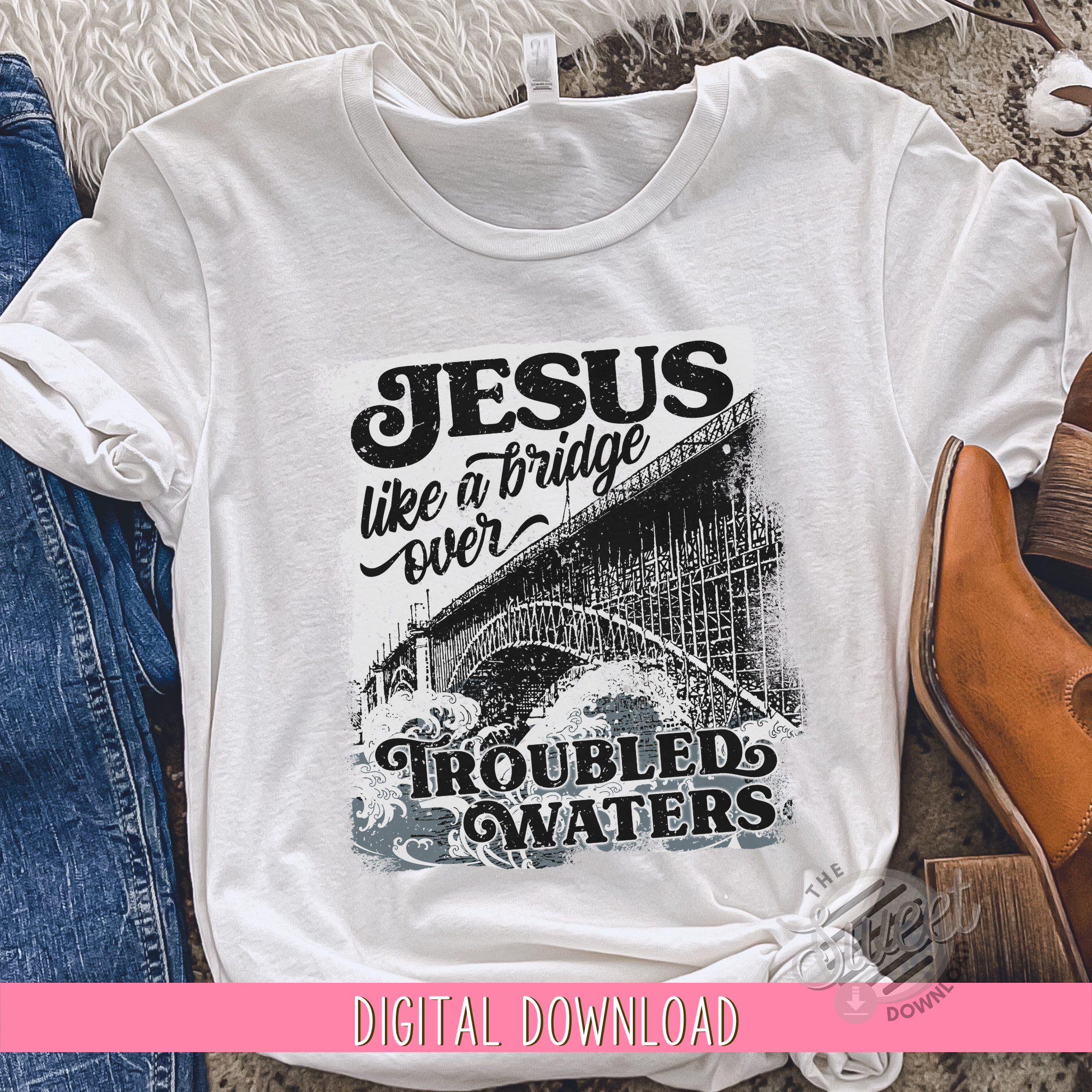 Christian PNG Vintage Sublimation Design Retro Christian - Etsy