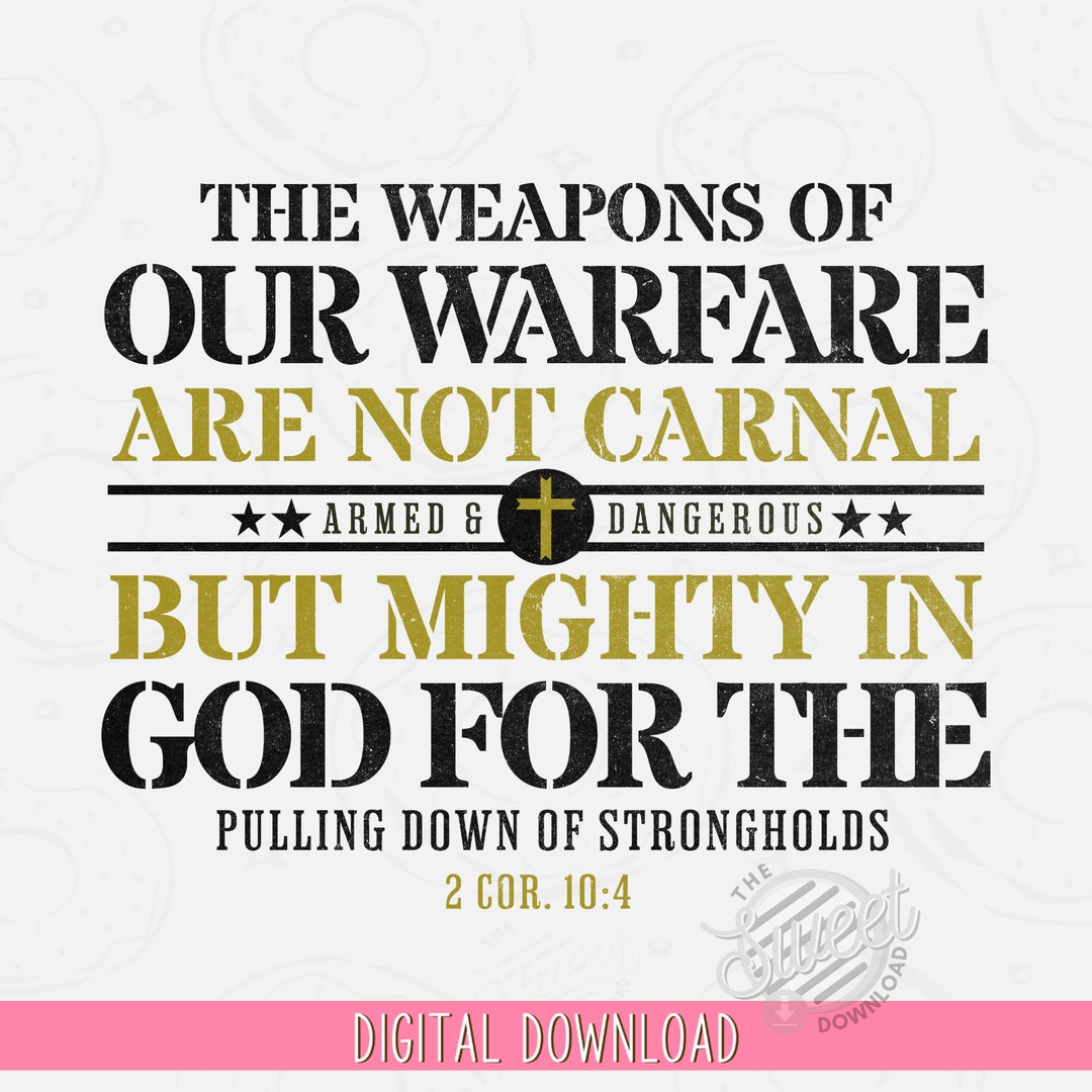 Christian PNG, Warfare Bible Verse Sublimation Design, Army of God DTF ...