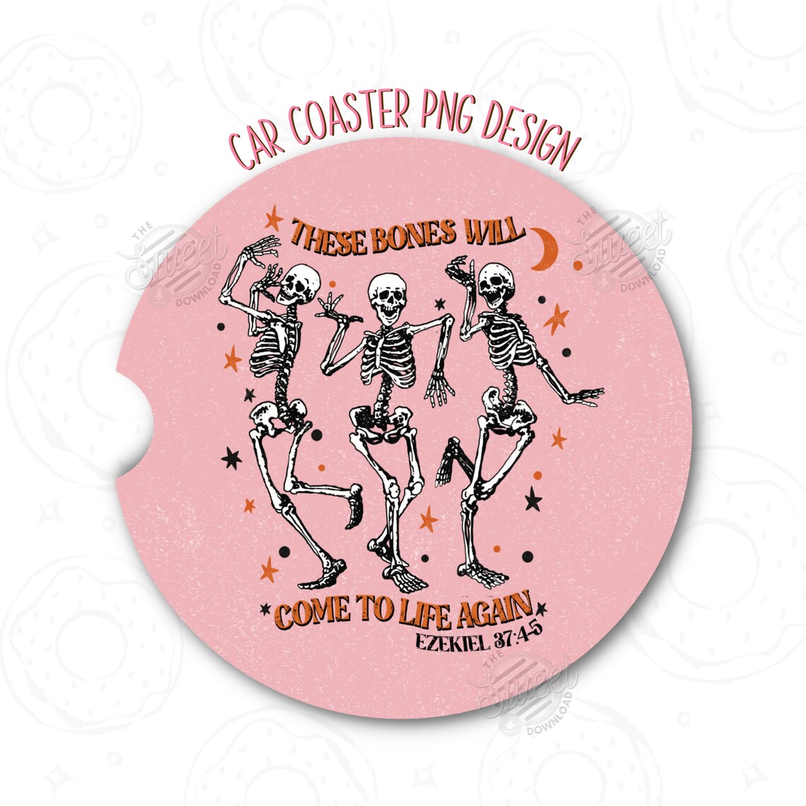 Retro Car Coaster PNG Halloween Car Coaster Sublimation - Etsy