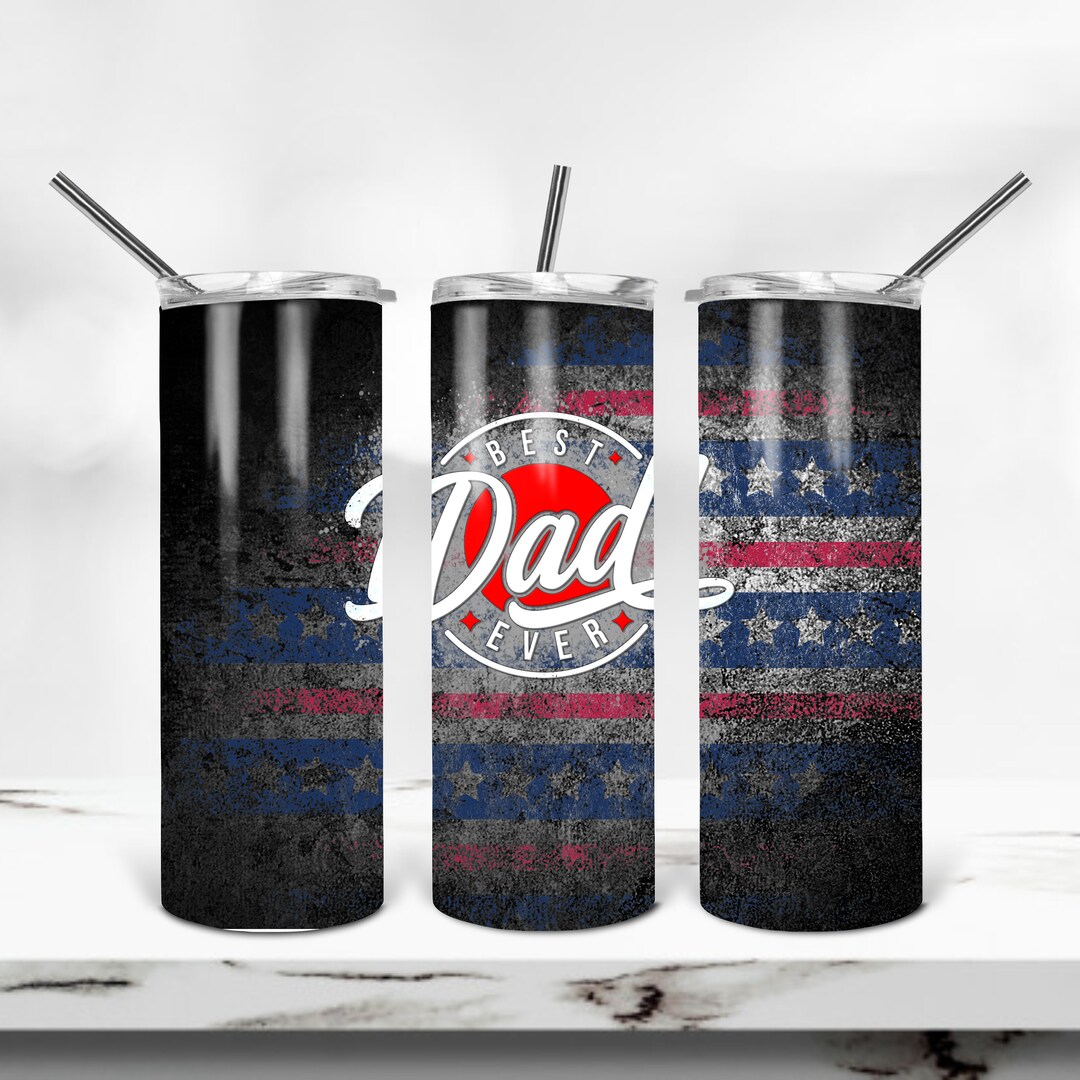 Dad Tumbler PNG, 20 Skinny Tumbler PNG, Father's Day Tumbler Template ...