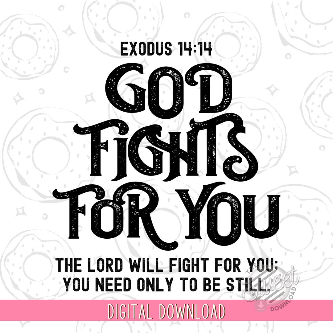 Christian PNG, God Fights for You Sublimation Design, Retro PNG, Trendy ...