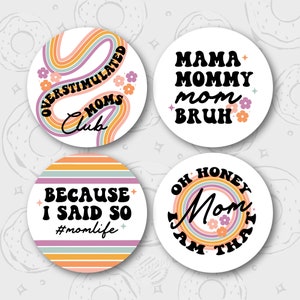 Mom Car Coaster PNG Bundle, Mama Coaster Designs, Retro Coaster ...