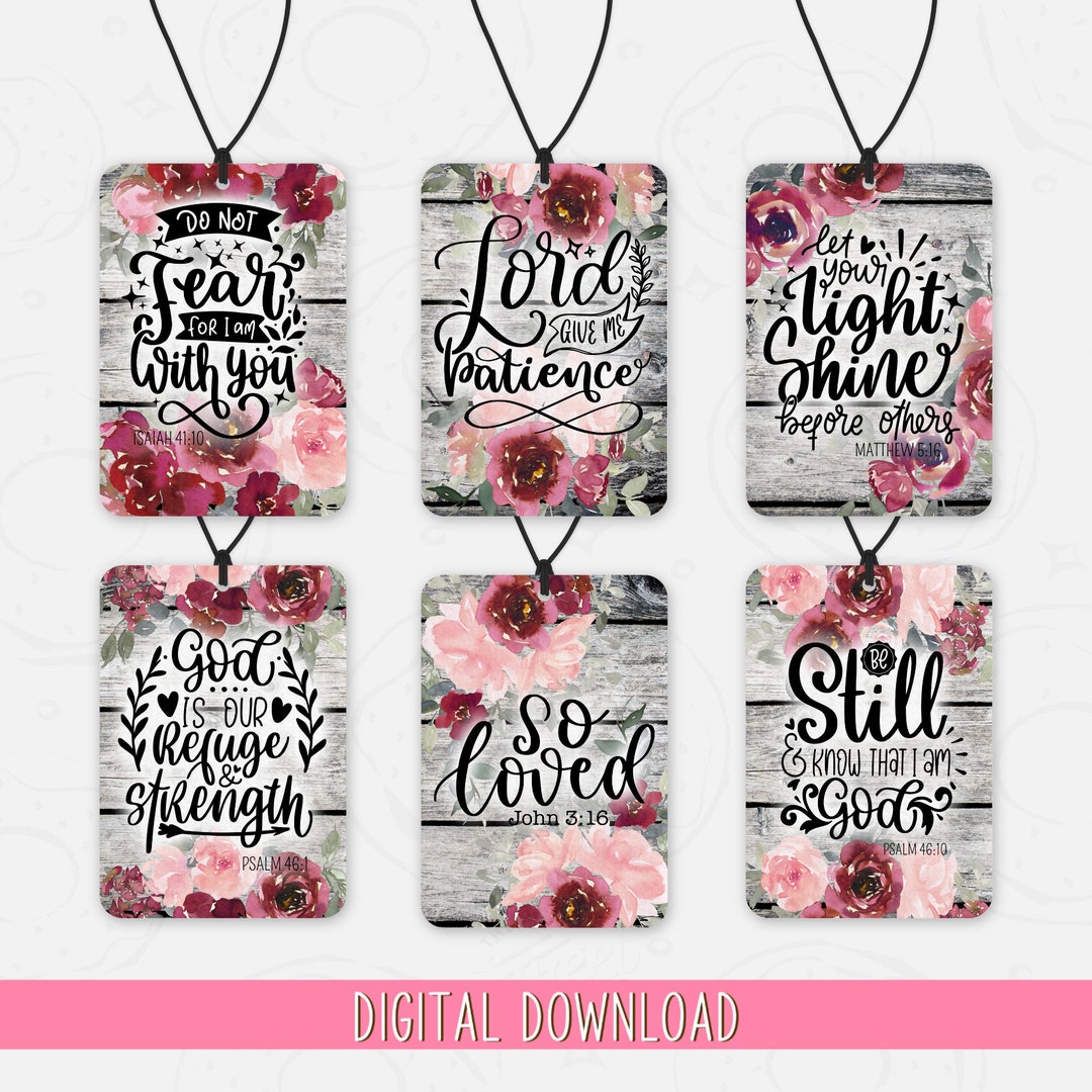 Christian Air Freshener PNG, Bible Verse Air Freshener Sublimation ...