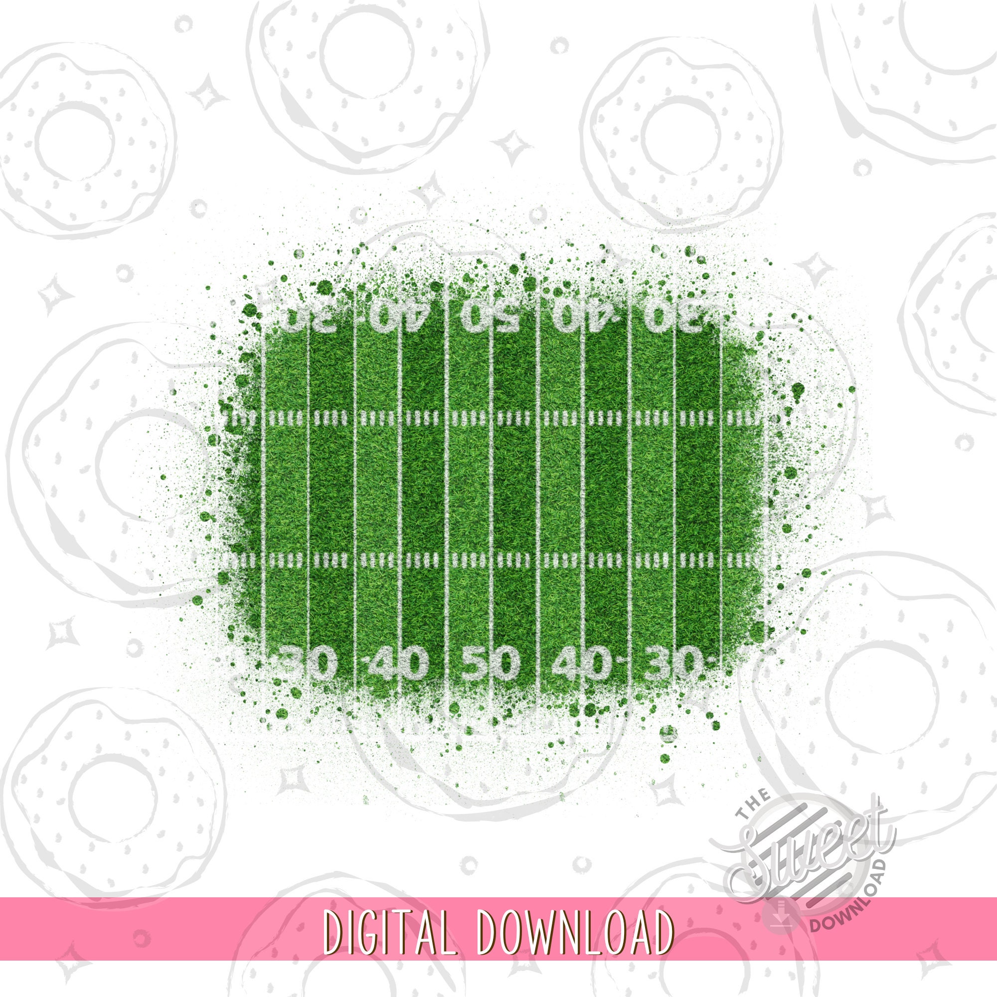 Football Field Sublimation Patches, Football Patches PNG, Football ...