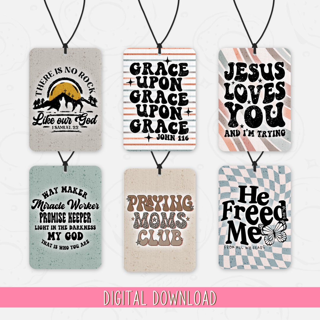 Retro Air Freshener PNG, Christian Air Freshener Sublimation Design ...