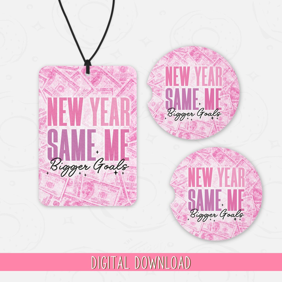 New Year Air Freshener PNG, Goals Air Freshener Sublimation Design ...