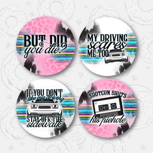 Funny Car Coaster PNG, Driving Quote Car Coaster Sublimation Design ...