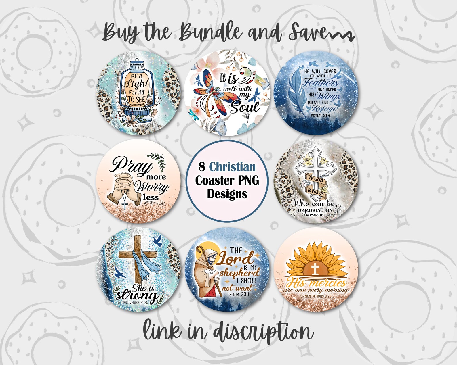 Faith Car Coaster PNG Christian Sublimation Car Coaster - Etsy