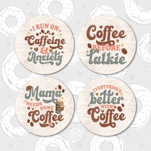 Coffee Car Coaster PNG, Coffee Anxiety Sublimation Coaster, Funny ...