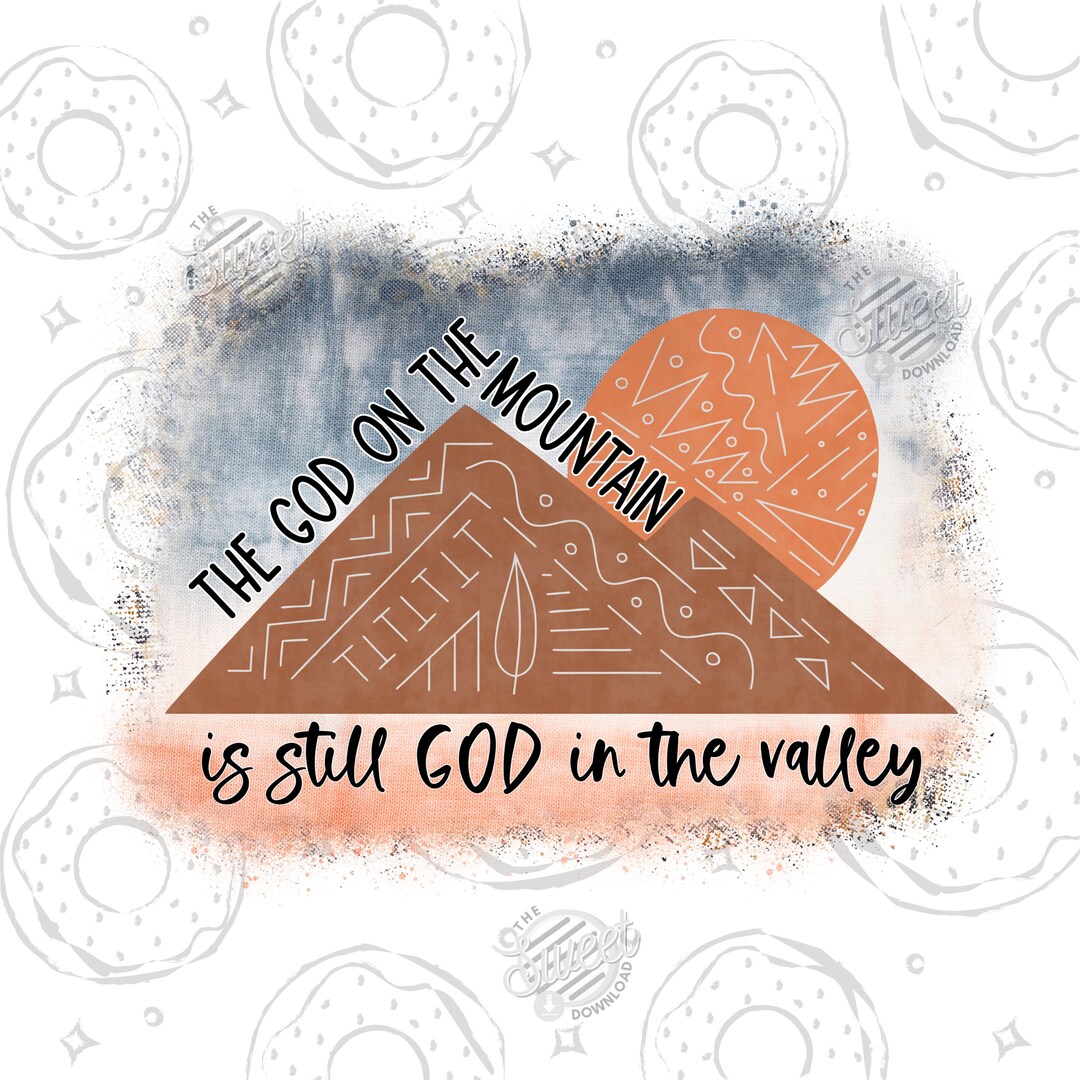 Christian PNG Sublimation Design Digital Download, the God on the ...