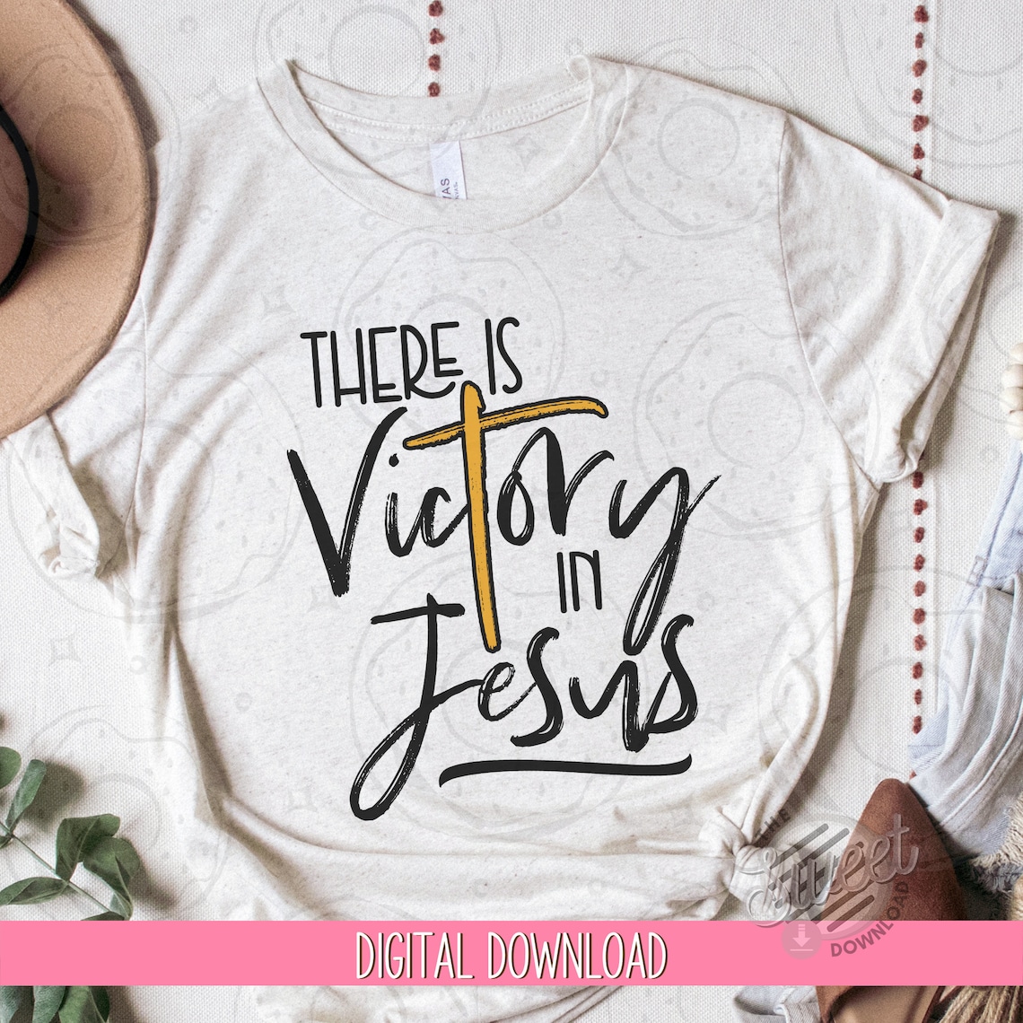 Christian PNG Victory in Jesus Sublimation Design Bible - Etsy