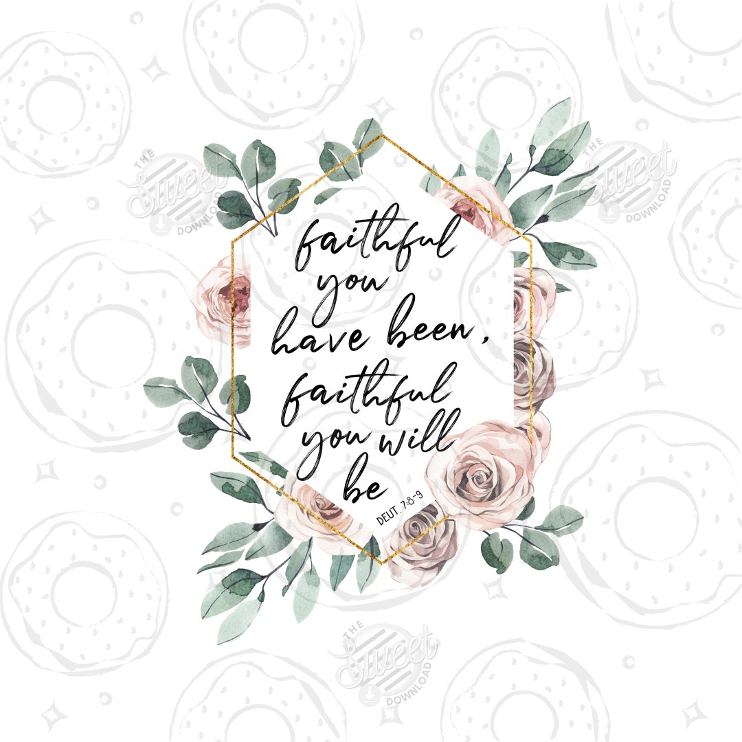 Floral Frame Bible Verse PNG: Christian Shirt Design (digital Download ...