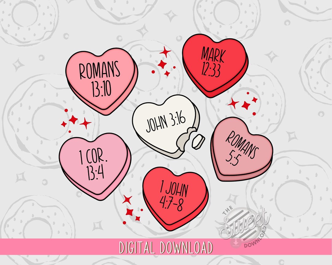 Christian Valentine PNG, Valentines Day Sublimation Design, Distressed ...