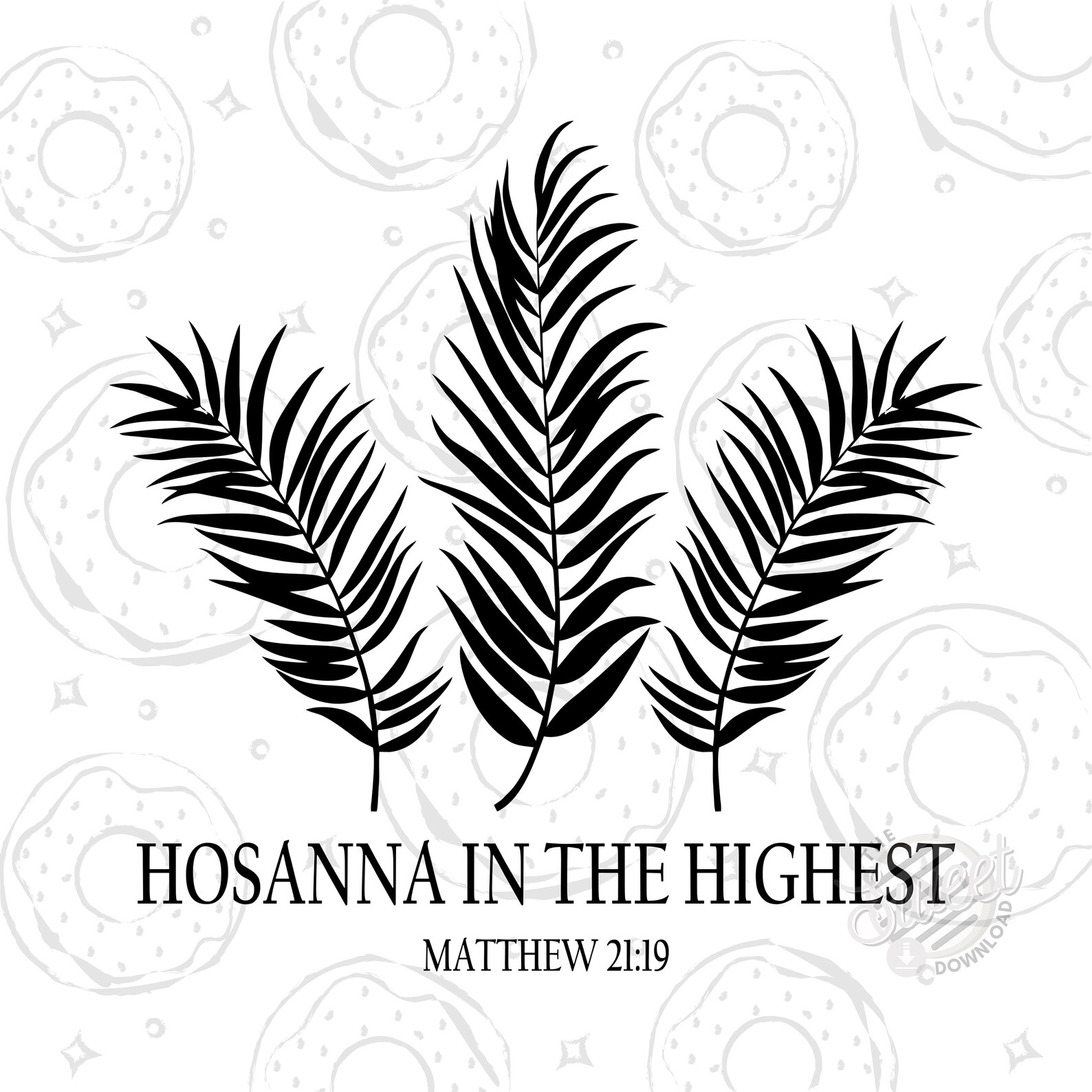 Easter SVG and PNG Hosanna in the Highest Digital Download | Etsy