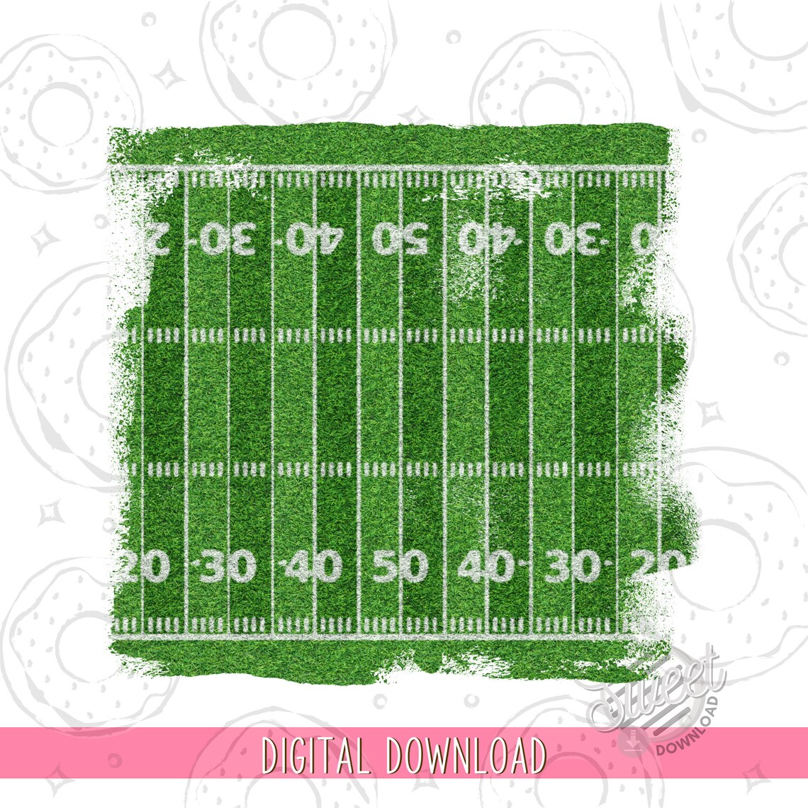 Football Field Sublimation Patches, Football Patches PNG, Football ...