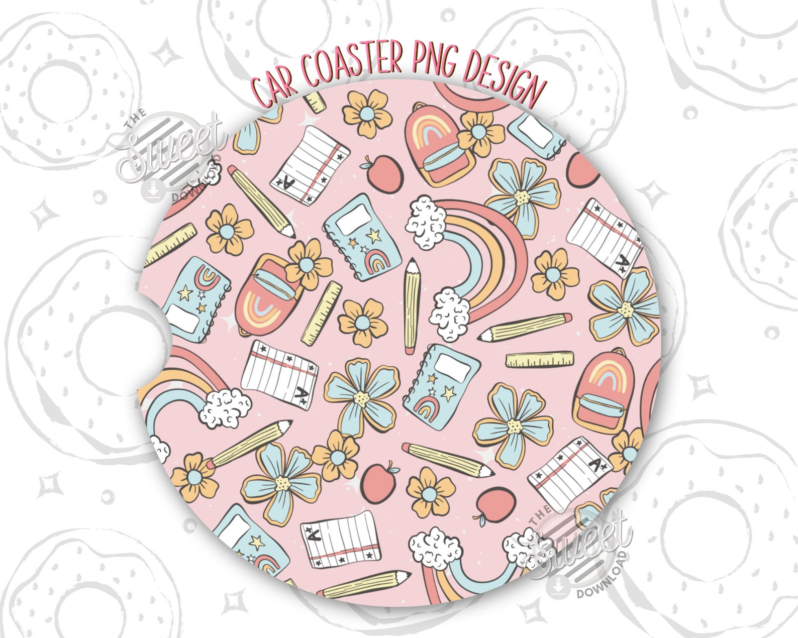 Teacher Car Coaster PNG, Teaching Sublimation Car Coaster, Quote Car ...