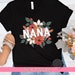 Nana PNG, Floral Nana Sublimation Design, Mother's Day Shirt Design, Retro Floral PNG, Nana ...