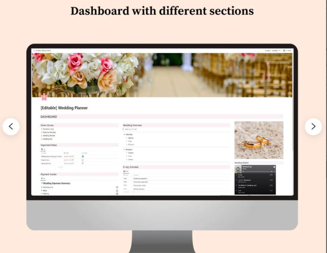 Notion Template Event Planner Checklist Event Organizer - Etsy