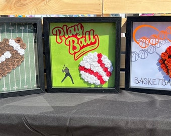 Sports Shadow Box Svg - Etsy