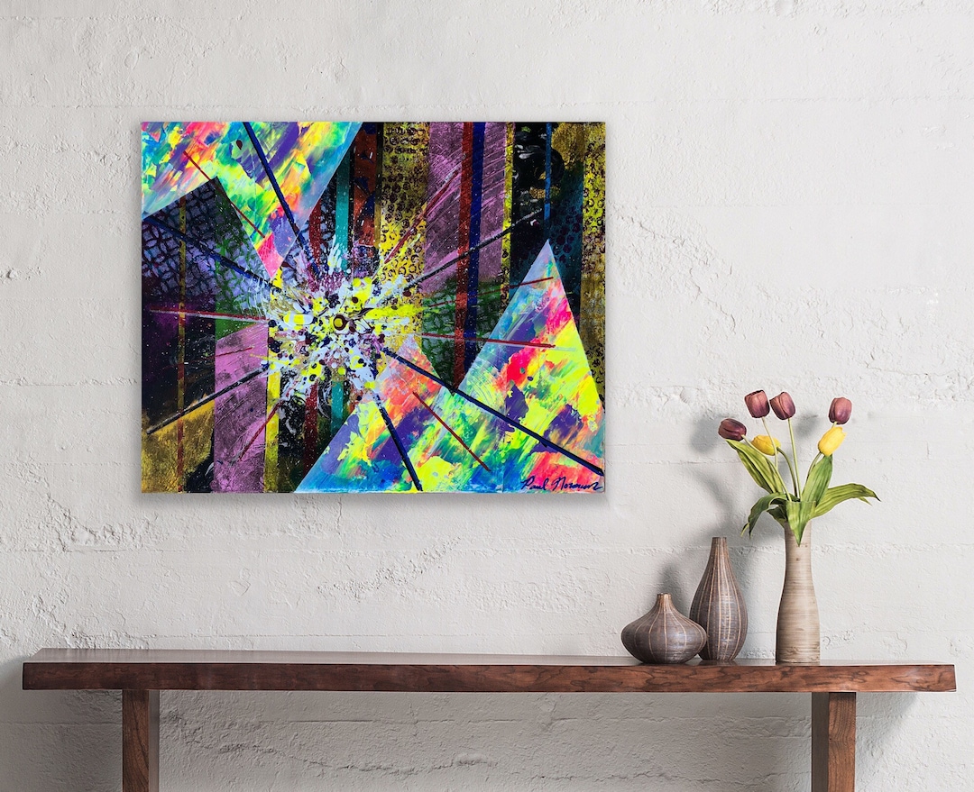 Original Hand Painted Art never Ending Hand - Etsy