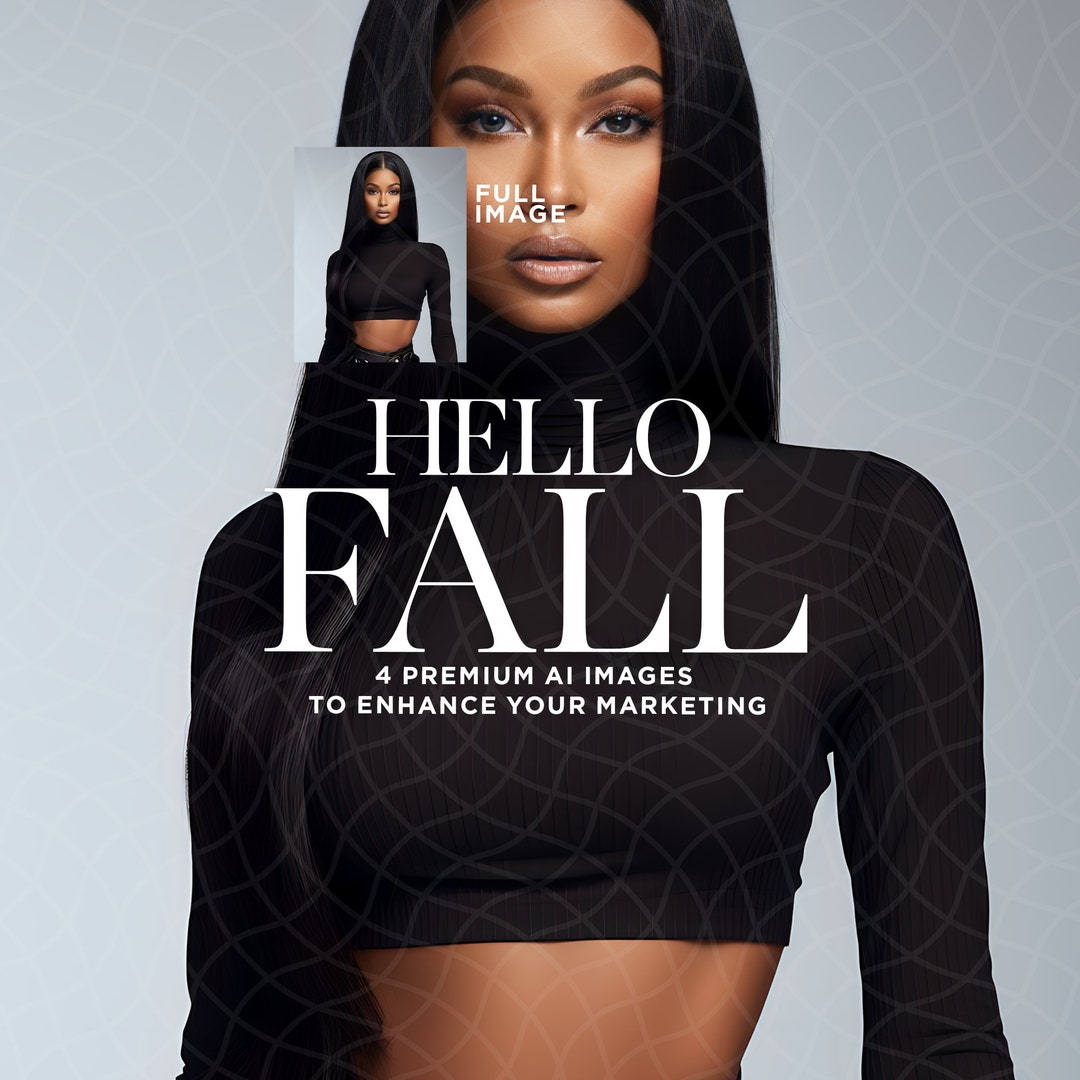 High Quality Fall Fashion and Hair Stock Images AI Photography - Etsy