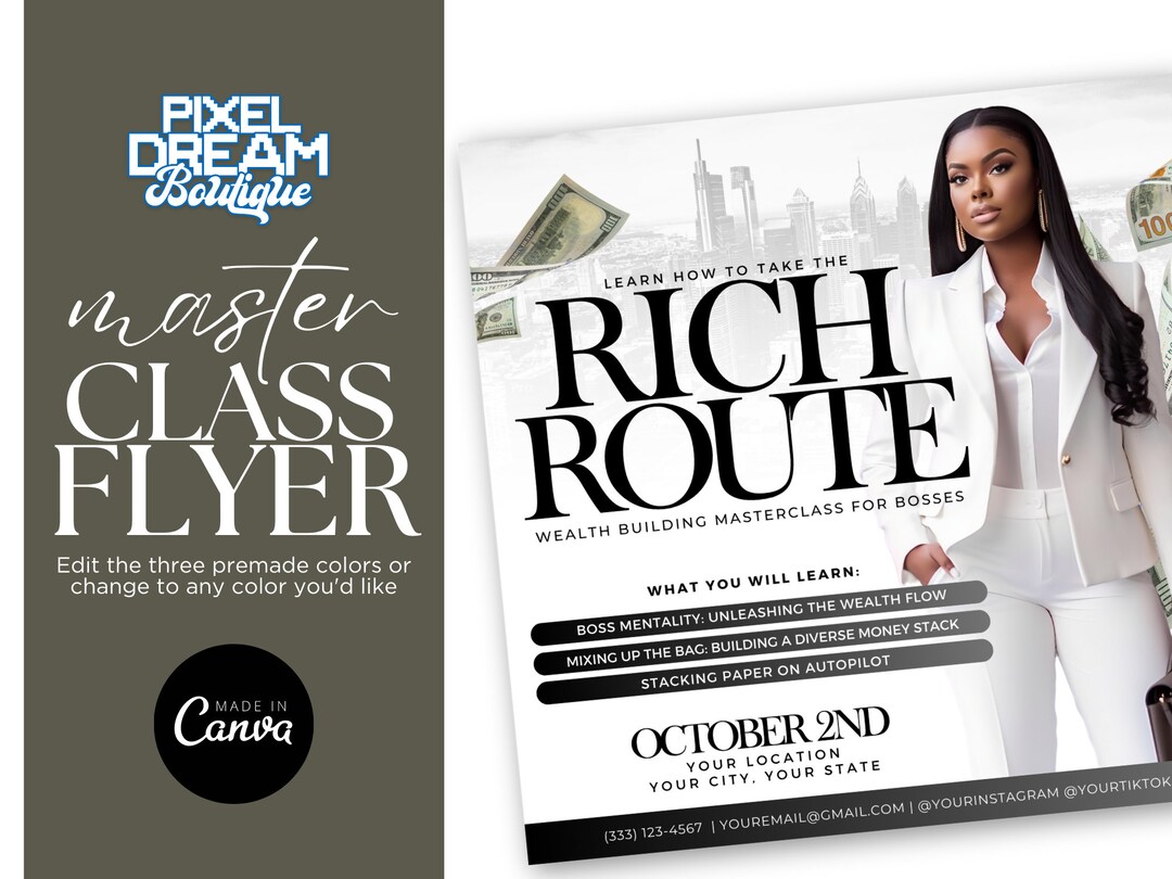 Event Flyer Design, Masterclass Flyer, DIY Flyer, Booking Flyer ...