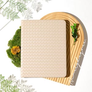 Woven Beige Leather iPad Case | Boho Chic Cover for iPad Pro/air | iPad ...