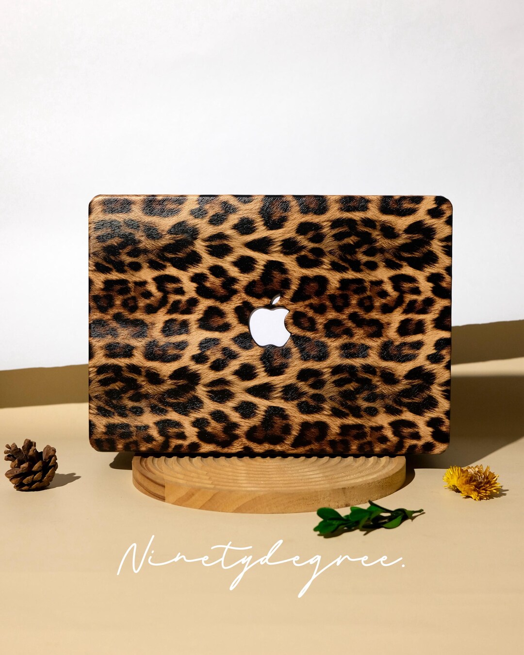 Vegan Leopard Print MacBook Case | Wild Chic Faux Leather Laptop Cover ...