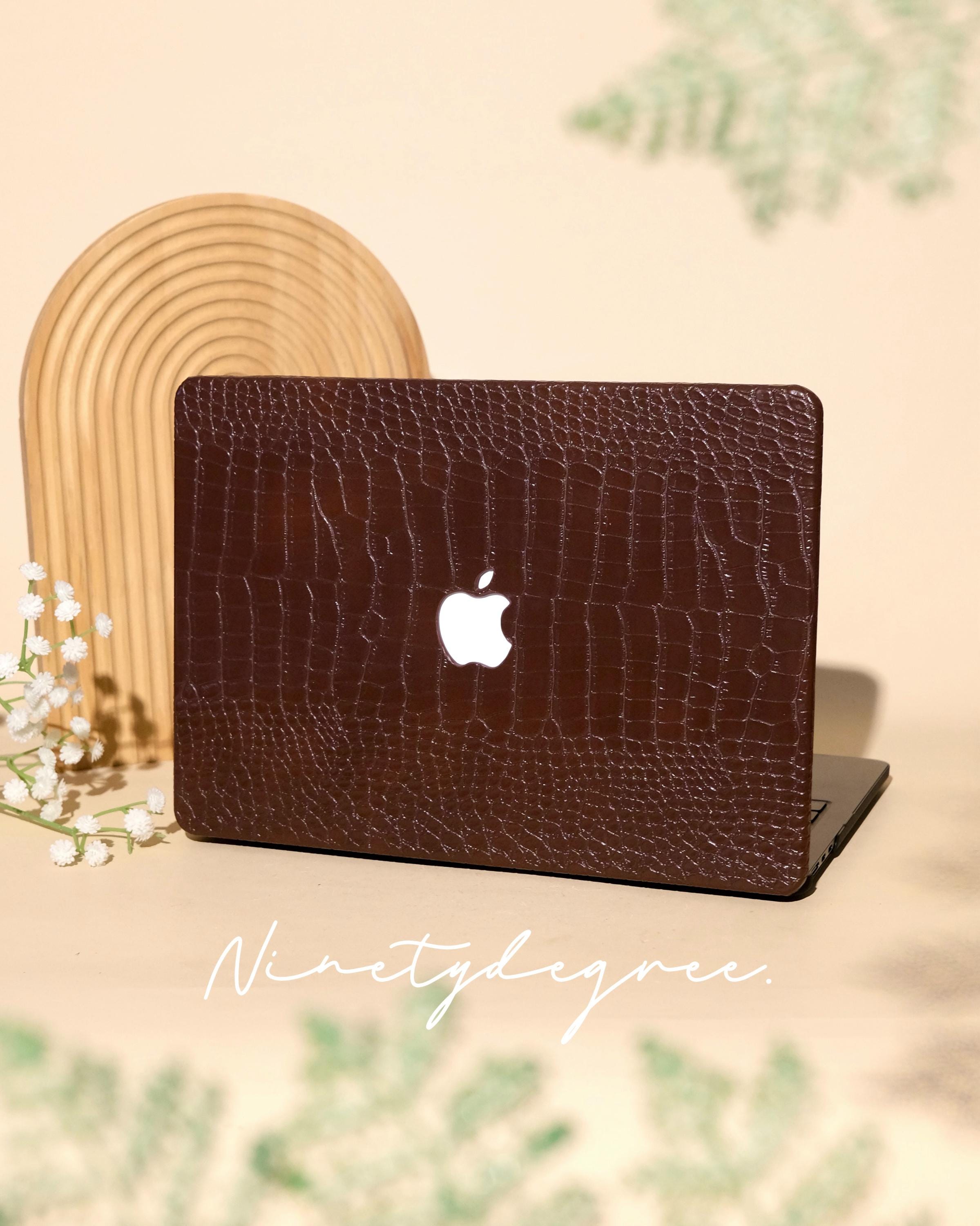 Espresso Crocodile Print MacBook Case | Shock Proof Laptop Case ...