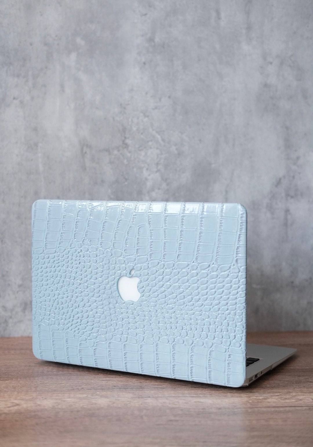 Creamy Blue Crocodile Print Case, MacBook Air 11'', MacBook 12 ...