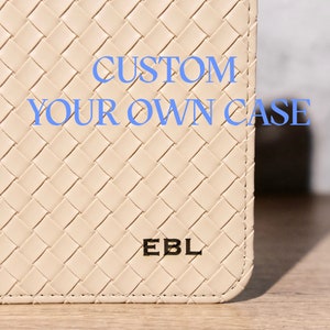 Woven Beige Leather iPad Case | Boho Chic Cover for iPad Pro/air | iPad ...