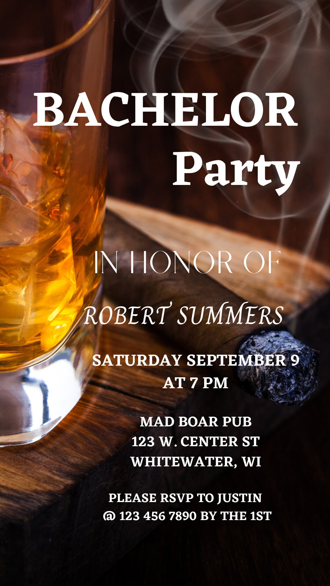 DIY Digital Bachelor Invitation | Bachelor | Party | Evite | Invite ...