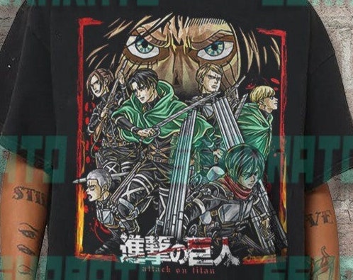 Aot Shirt , Shingeki No Kyojin , Eren Yeager , Levi Ackerman