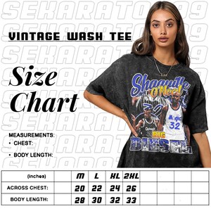 Vintage Wash Shaquille O'neal T-shirt Shaquille - Etsy