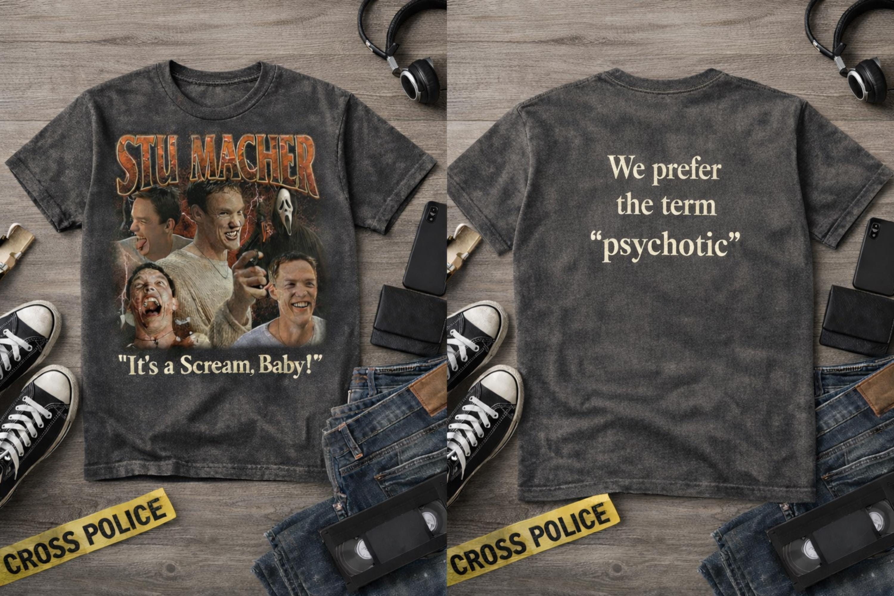 Vintage Wash Stu Macher T Shirt, Vintage 90s Bootleg Classic Graphic ...
