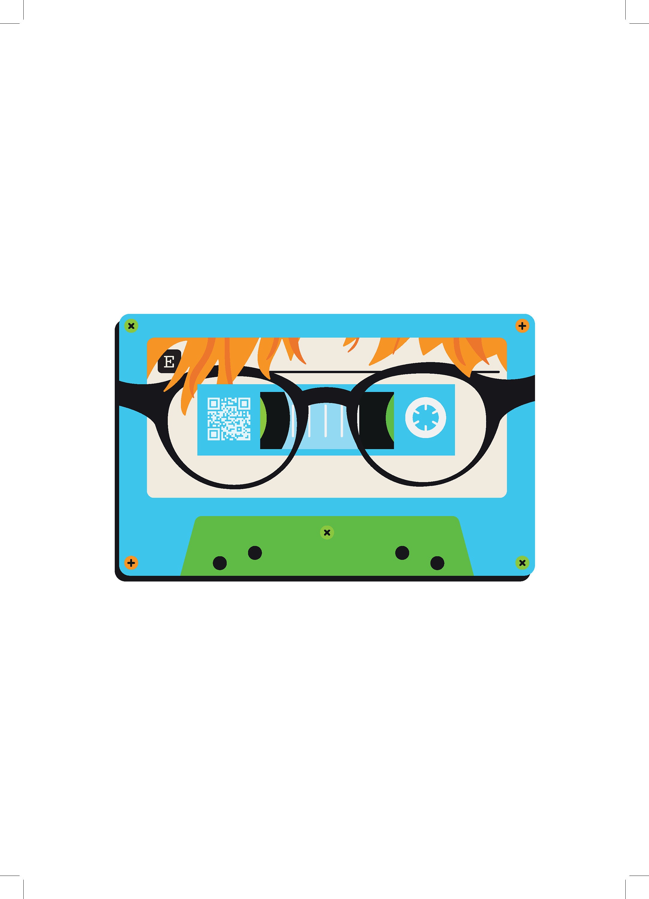 Ed Sheeran Scan QR Code Gift A3 Portrait Artzap Music Cassette Print ...
