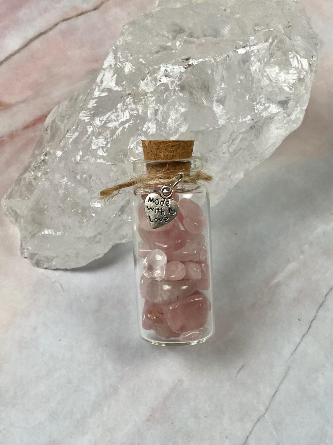 Mini Crystal Wish Bottle: Gemstone Healing Properties - Etsy