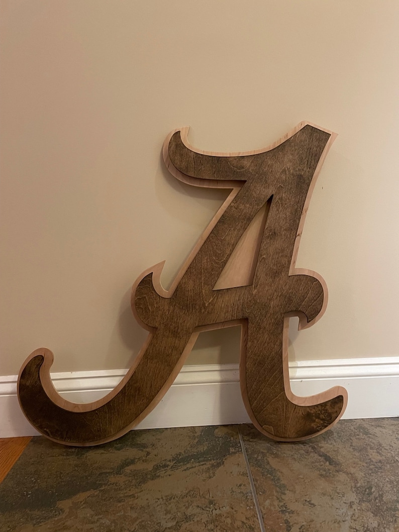 Alabama Crimson Tide Wood LED Sign Alabama Football Sign - Etsy